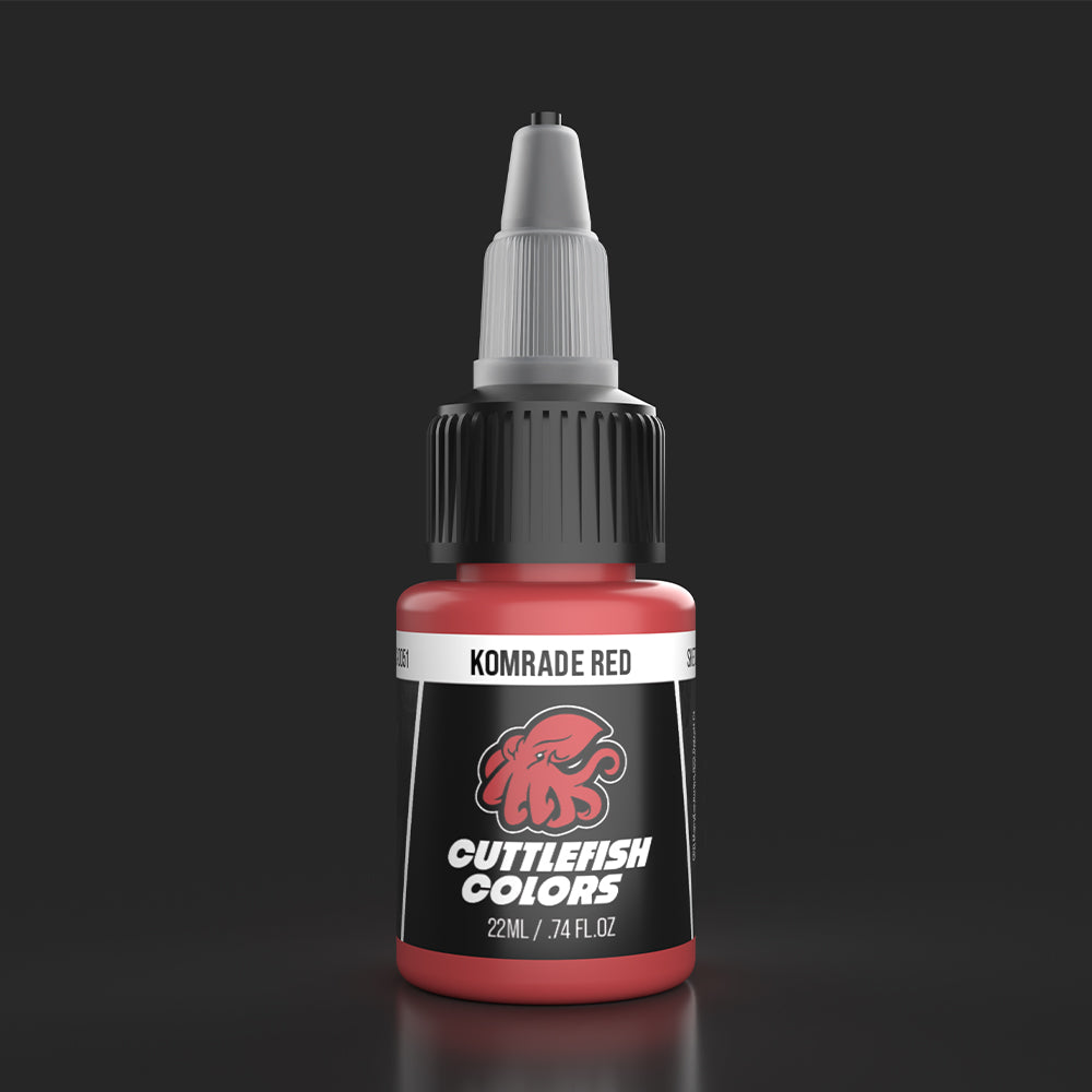 Komrade Red - Transparent - Sketch - Cuttlefish Colors Acrylic Paint ...